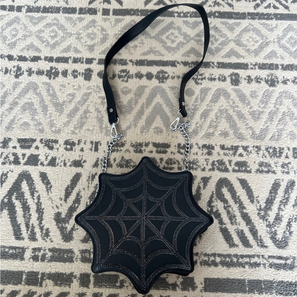 Sourpuss | Bags | Sourpuss Black Spider Web Bag | Poshmark